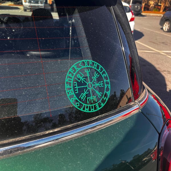 Viking Compass Decal - Vegvisir Sticker Decal - Car Decal - Tumbler ...