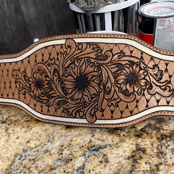 Daisy Sunflower Floral Vines DIY Leather Tooling Tracing Design Pattern ...