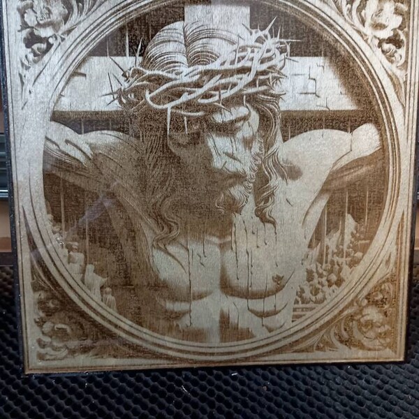 Crucifixion of Jesus Christ 3D Illusion Digital Design for Laser ...