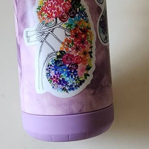 Anatomical Kidney Floral Vinyl Sticker. Vinyl Decal, Laptop Sticker ...