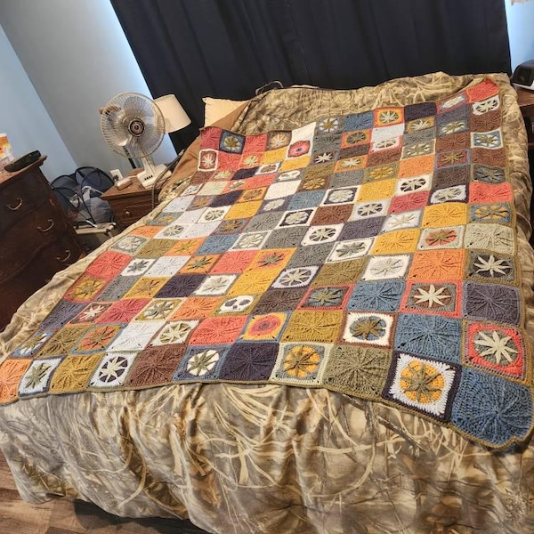Bone Face Granny Square - Etsy