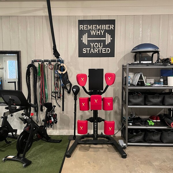 Gym Sign - Motivational Fitness Sign - at Home Gym Sign - Work Out Sign ...