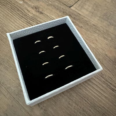 Threadless Push Pin Flat Back Labret 16G/18G/20G Stud Earrings Titanium ...