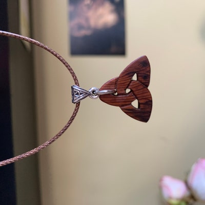 5000 Year Old Irish Bog Oak Celtic Knot Pendant, Celtic Love Knot ...