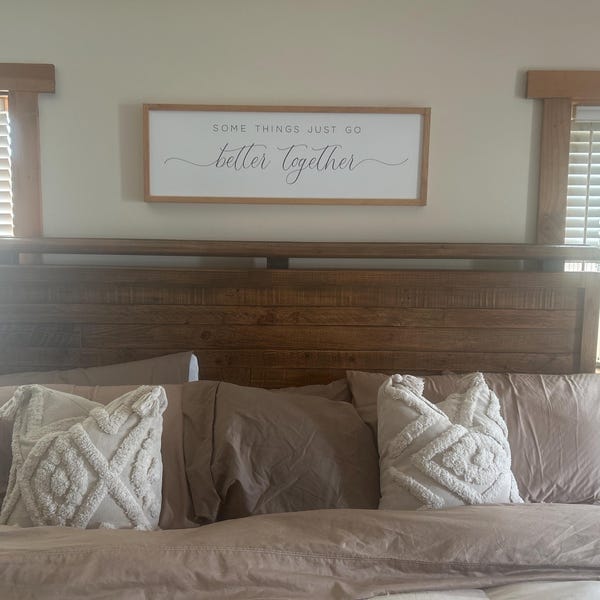 Bedroom Wall Decor Over the Bed, Master Bedroom Signs, Above Bed Wall ...