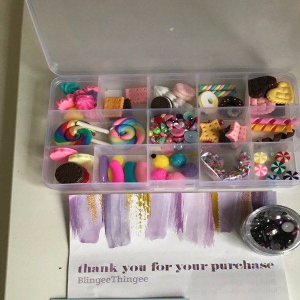 100 Pieces Mixed Flatback Sweet Treats Food Desserts Kawaii Cabochons ...