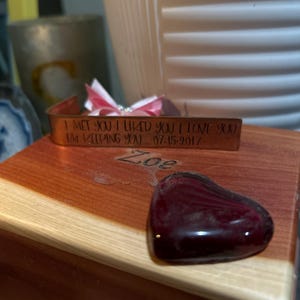 In Loving Memory Of...personalised Hand Stamped Tree Hanging Charm ...