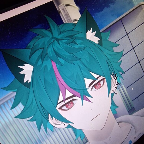 Premade Vtuber - Color Customizable, 4 Toggle Switches, 1 Extra Asset ...