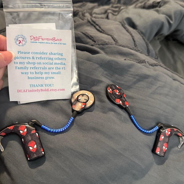 Customized Name and Phone Number: Skins for Medel, Cochlear, and ...
