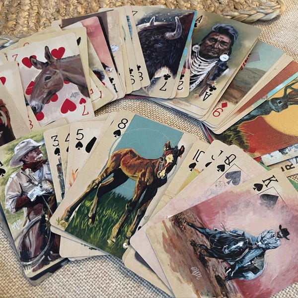 1ST DECK Western Art Playing Cards - Etsy