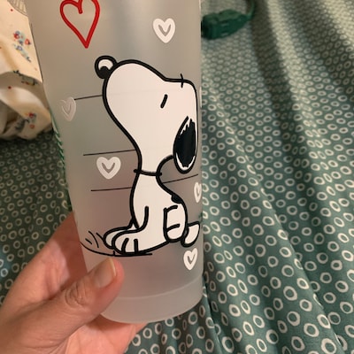 Snoopy Coffee Cup Peanuts Coffee Cup Personalized Cold Cup Birthday ...