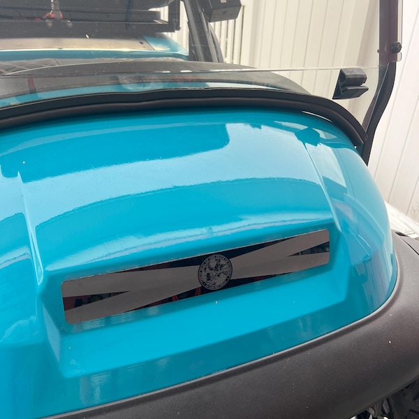 EZGO TXT or RXV Front Cowl Badge- Plate- Emblem- 3 Layers of Acrylic - Etsy