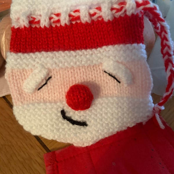 Secret Santa Goody Bag - Christmas Knitting Pattern - Party Favour Bag ...