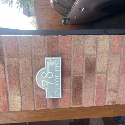 Traditional House Number Signs & Address Plaques in Sage Green - Etsy