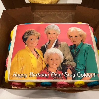Golden Girls EDIBLE IMAGE Cake Topper 1/4 Sheet Custom Personalized - Etsy