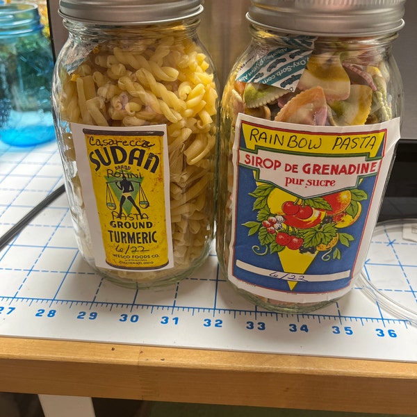 Kitchen Adhesive Stickers, Sirop De Citron, 8 Vintage French Graphics ...