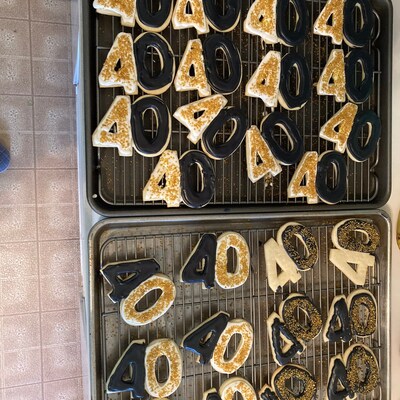 Number 40 Cookie Cutter/multi-size/dishwasher Safe Available/cuts ...