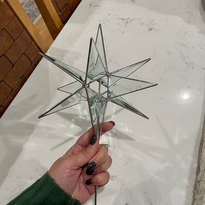 Stained Glass Panel Rose Etched Bevel Center Bevel Gift - Etsy