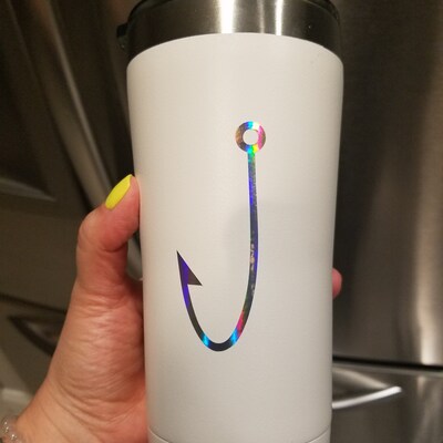 Fishing Hook Vinyl Decal Sticker - Etsy