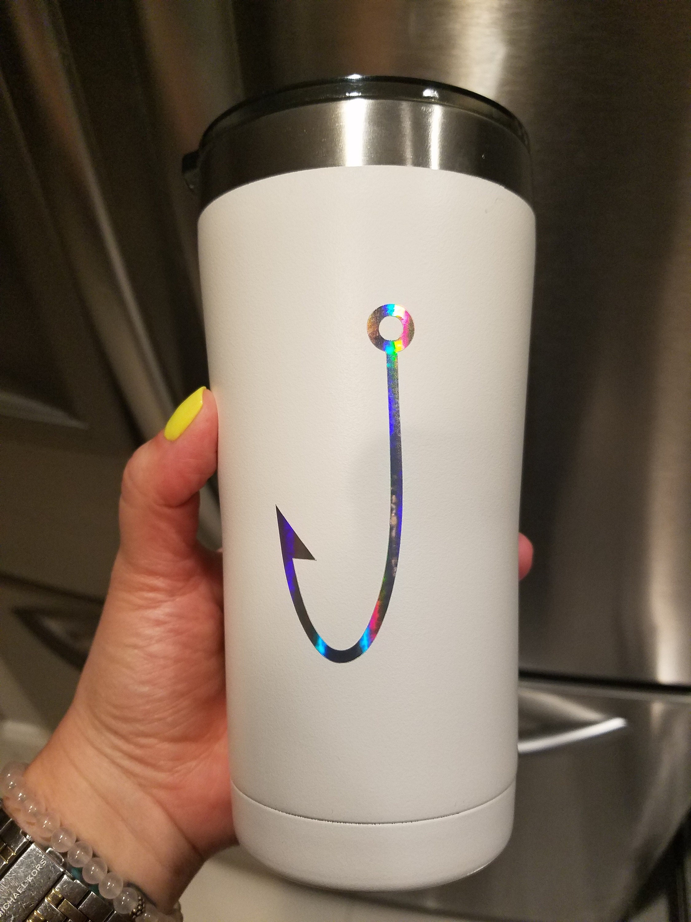 Fishing Hook Vinyl Decal Sticker | Etsy