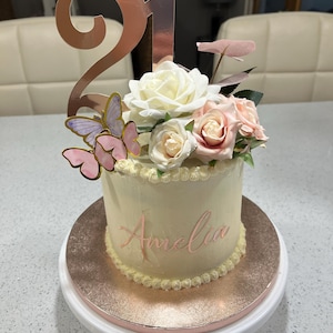 10pcs Blue Butterfly Cake Topper Set With Wire Sticks and Glue Dots ...