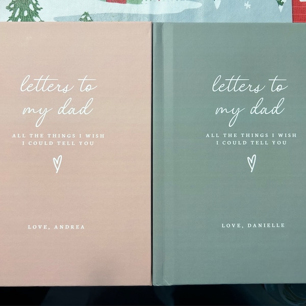 Letters to My Dad Notebook- Loss of Father Grief Journal- Dad Memorial ...
