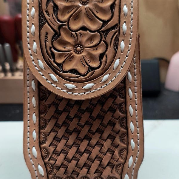Handmade Tooled Roper Wallet - Etsy