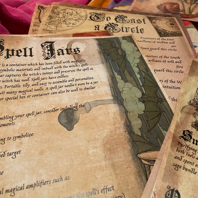 Book of Shadows Pages, Vol One, Grimoire, Witch Ideas, Spell Book ...