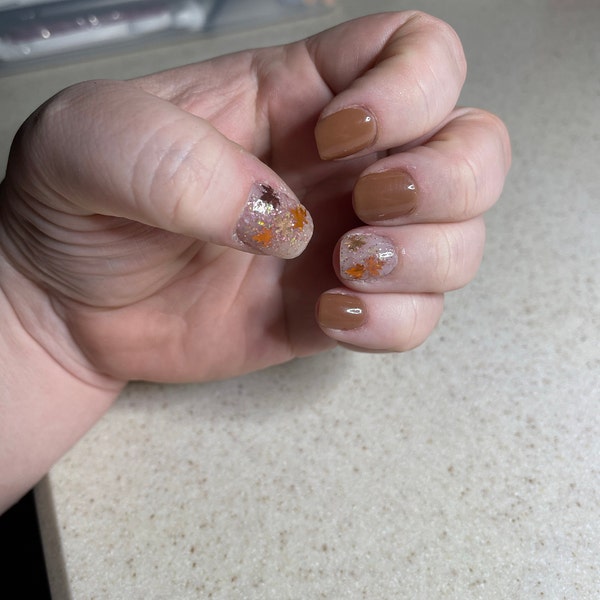 HELLO Autumn-glitter Dip Powder, Fall Nail Dip, Dip Powder, Dip Powder ...