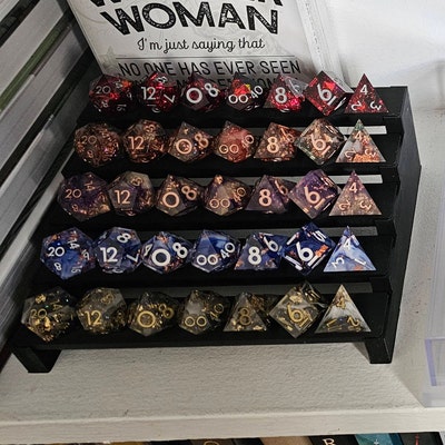 Dice Display Shelves for Dice Collectors With Well Behaving Dice ...