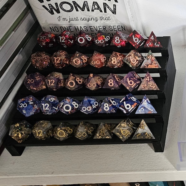 Dice Display Shelves for Dice Collectors With Well Behaving Dice ...