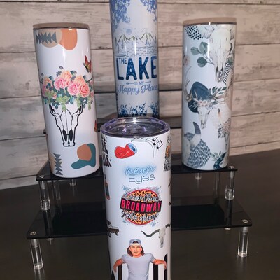 NOT A DIGITAL// Seamless//add Your Own Text//blue Silver - Etsy