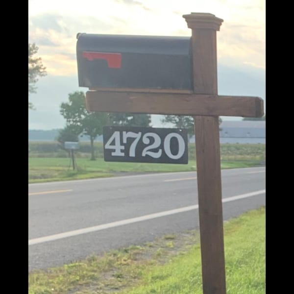 Personalized House Numbers - Gift for Him Address Sign With Solar Light ...