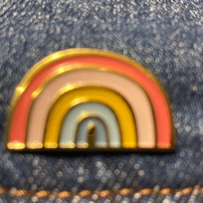 Rainbow Enamel Pin Lapel Pin Rainbow Pin Rainbow Brooch Best Friend ...