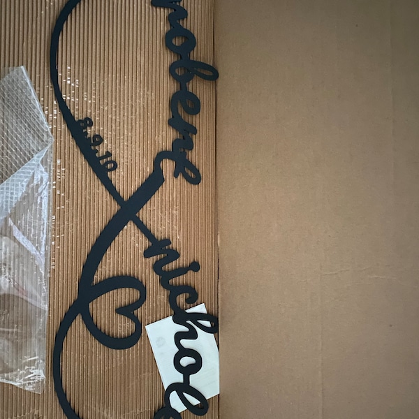 Custom Infinity Metal Sign Infinity Name Sign Personalized Infinity ...