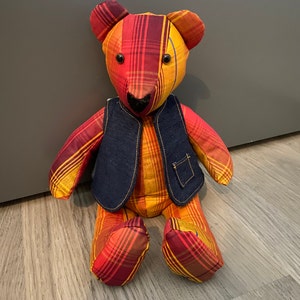 Simplicity A2115 Pattern Memory Bear Pattern Plush Sewing Pattern ...