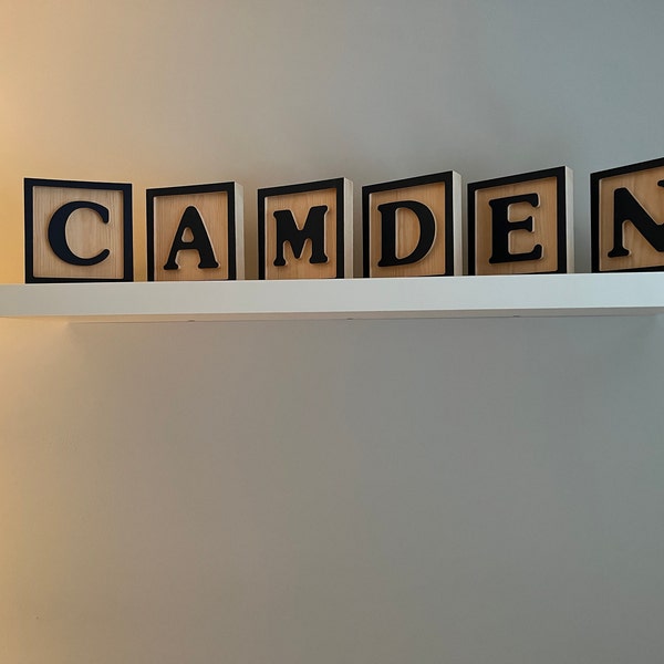 Large Wooden Letter Blocks, Large Alphabet Letter Blocks - Etsy