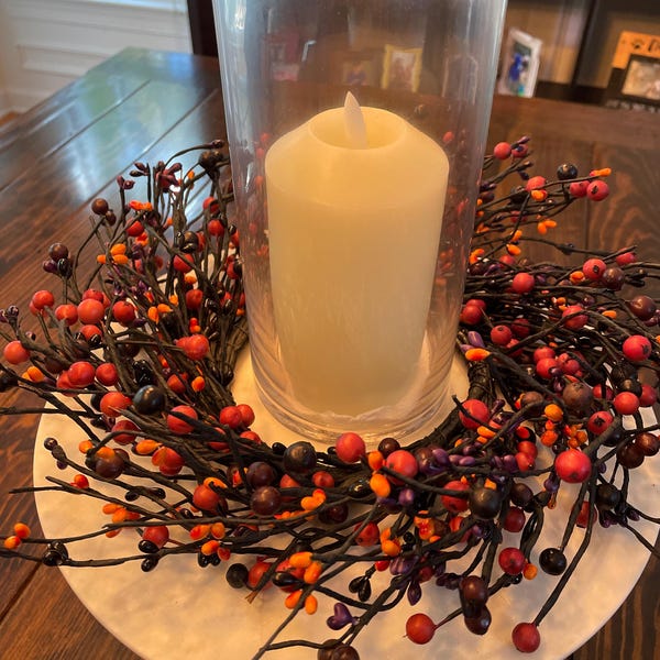 Primitive Garland, Rustic Garland, Berry Garland, Hodge-podge Mixed ...