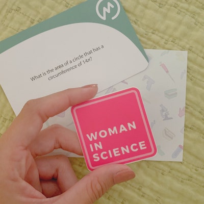 Woman in Science, Vinyl STEM Sticker, Biology, Chemistry, Gift for ...