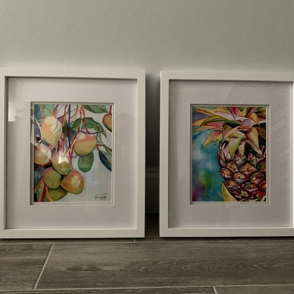 Mango Art, Mango Print, Mango Painting, Kauai Art, Hawaii Art, Tropical ...