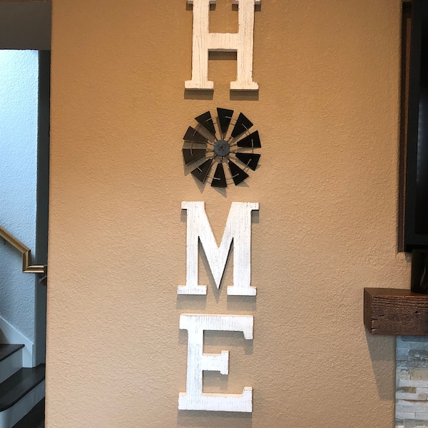 12" Rustic Windmill Wall Decor-rustic Farmhouse Windmill-solid Steel ...