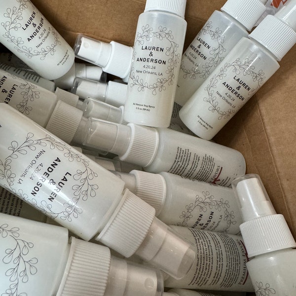 Bulk 50+ Bug Spray Bottles & Labels | 48 Templates | Be Smitten Not ...