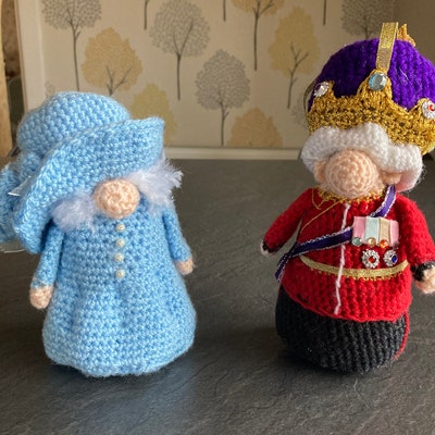 King Charles III Coronation Gnome Crochet Pattern, Charles III and ...