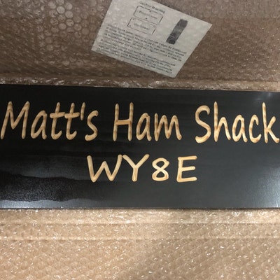Ham Radio Gift, CB Radio Personalized Sign, Amateur Radio, Hand Held ...