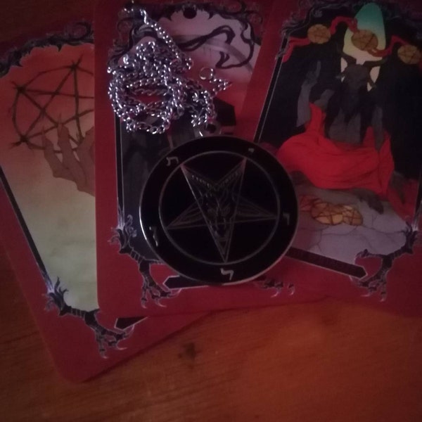 Large Sigil of Baphomet Pendant (bessy Version - Stainless Steel ...