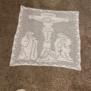 The Lord's Prayer Thread Filet Crochet Wall Hanging Pattern - Etsy