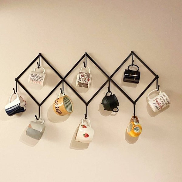 Vintage Style Folding Hand Forged IRON Metal Expending Accordion Rack W ...