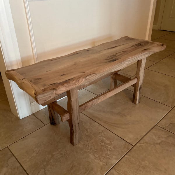 Rustic Large Coffee Table, Live Edge Table, Live Edge Furniture ...