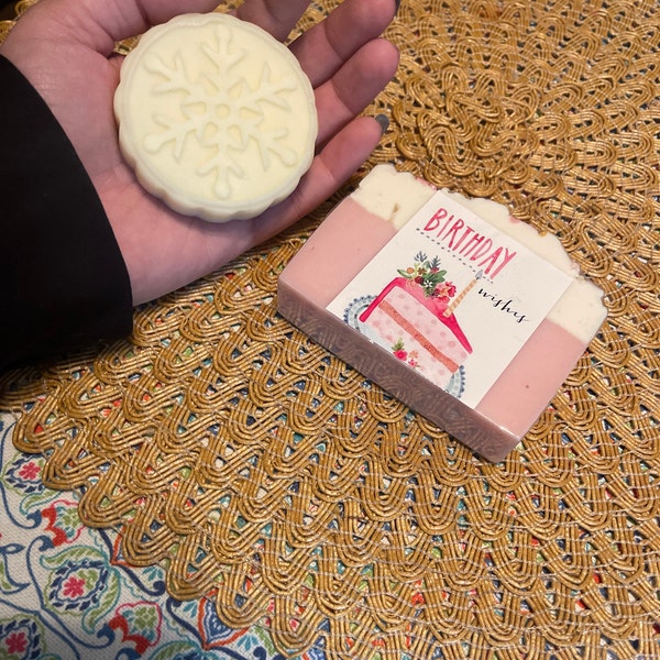 Happy Birthday Soap / Handmade Birthday Cake Soap / Triple Berry Scent ...