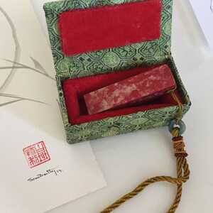 Red Chinese Chop Set With Gift Box / Traditional Chinese Stone - Etsy